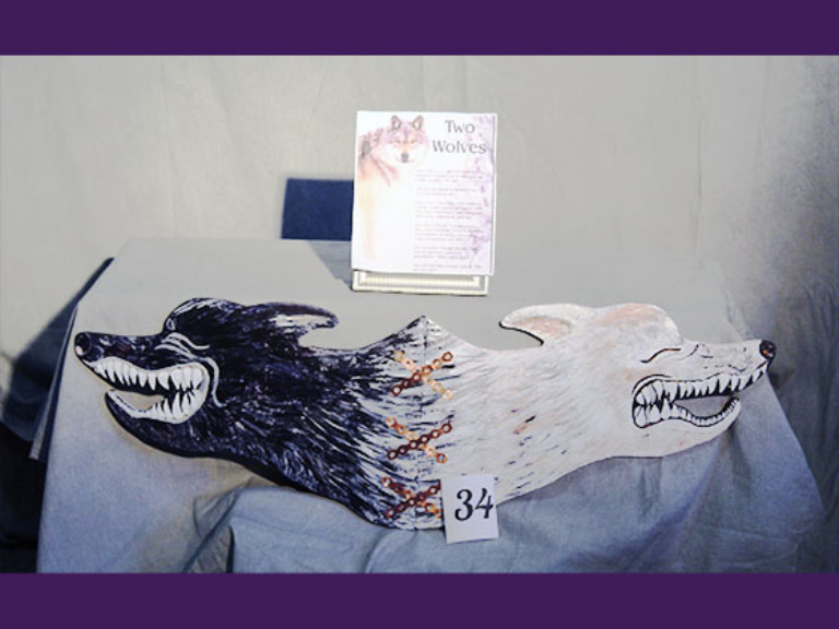 Two Wolves Within Us | Wolves auc􀆟on | Followmybid