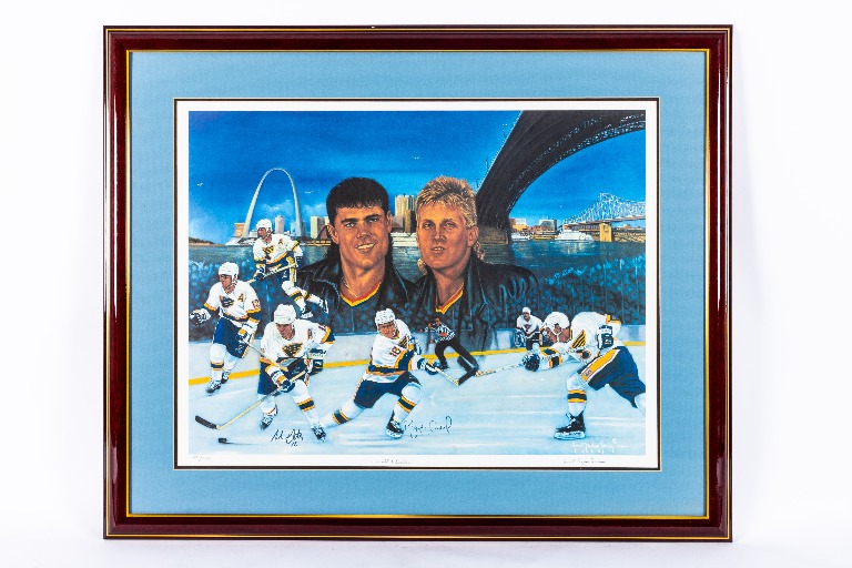 Brett Hull and Adam Oates Signed Limited-Edition “Hull & Oates” Framed ...