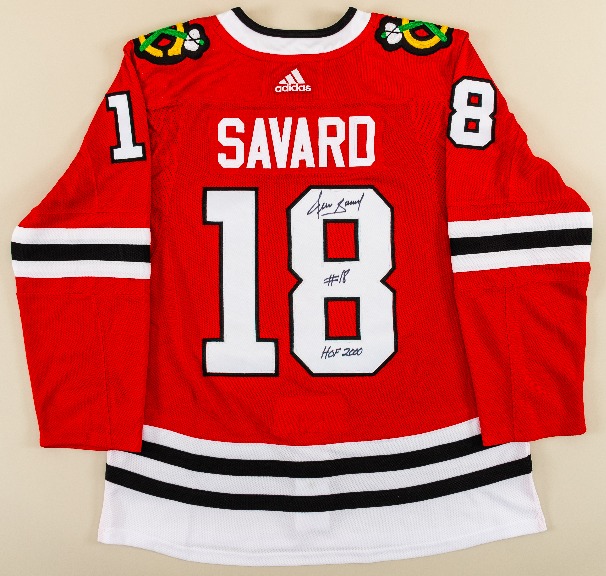 Denis Savard Autographed Chicago Blackhawks #18 Jersey. | Sport ...
