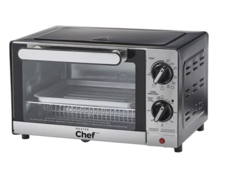 MASTER Chef Stainless Steel Toaster Oven, 4-Slice | Machitech auction ...