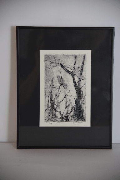 8365 Meeting Collograph 5x8 Eileen Oswald | Oswald Family's Silent ...