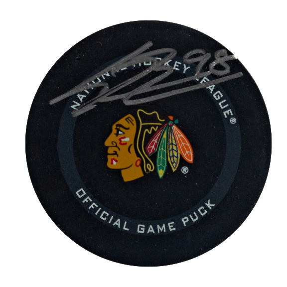 Connor Bedard Chicago Blackhawks - Signed Official Game Puck | Tribute ...