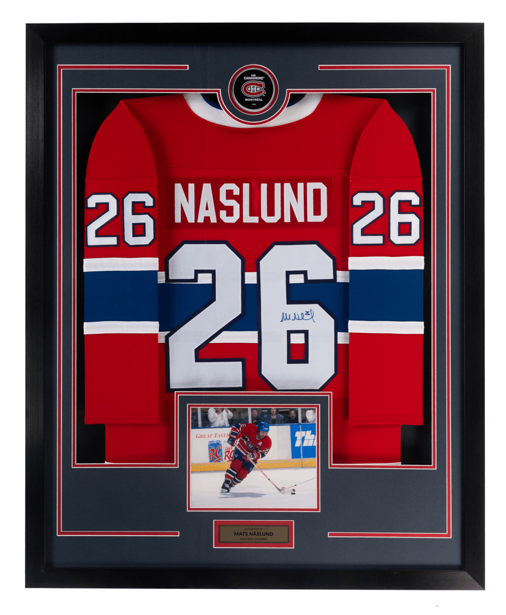 Mats Naslund Canadiens de Montréal - Chandail Autographié et Encadré ...