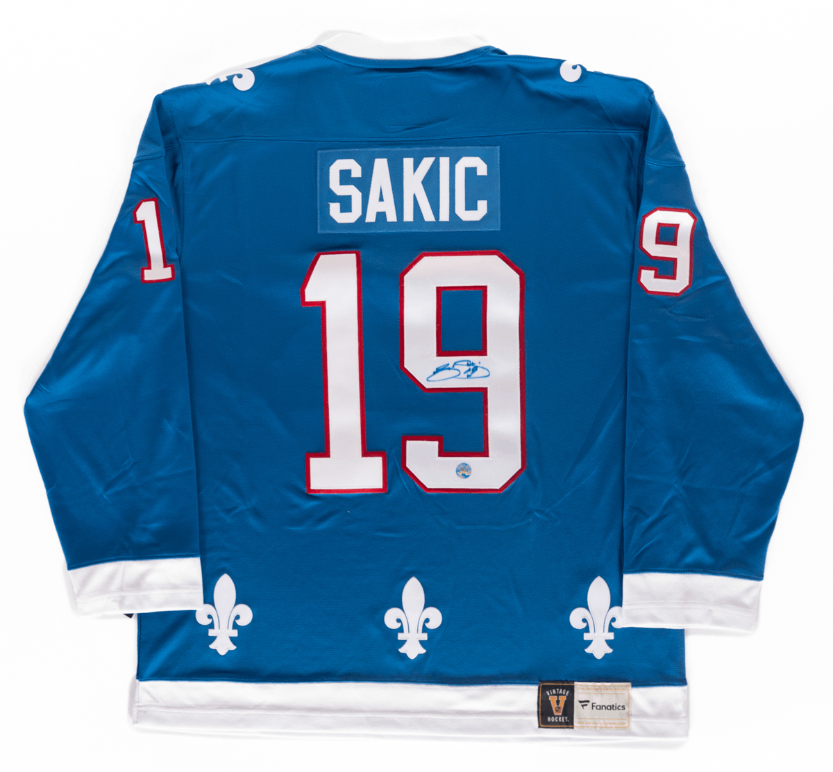Joe Sakic Quebec Nordiques - Autographed Vintage Fanatics Jersey with ...