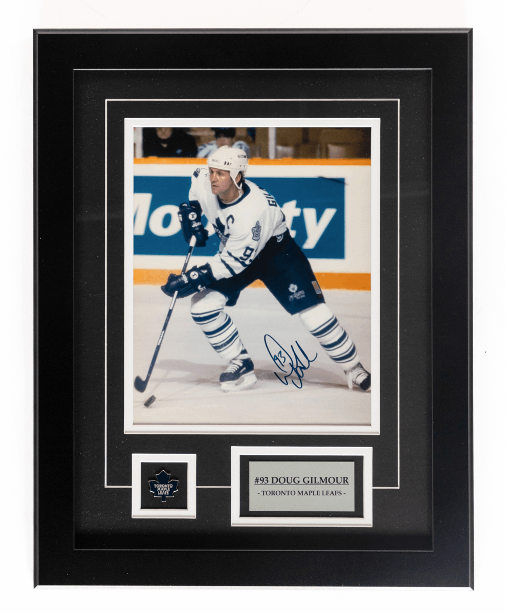 Doug Gilmour Maple Leafs de Toronto - Photo Autographiée et Encadrée ...