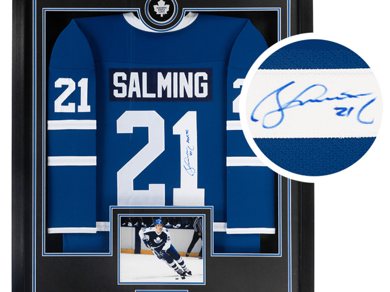 Borje Salming Toronto Maple Leafs - Signed and Framed Jersey (35''x43 ...