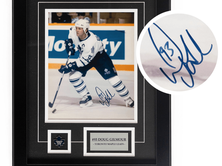 Doug Gilmour Toronto Maple Leafs - Signed and Framed Picture (14''x18 ...