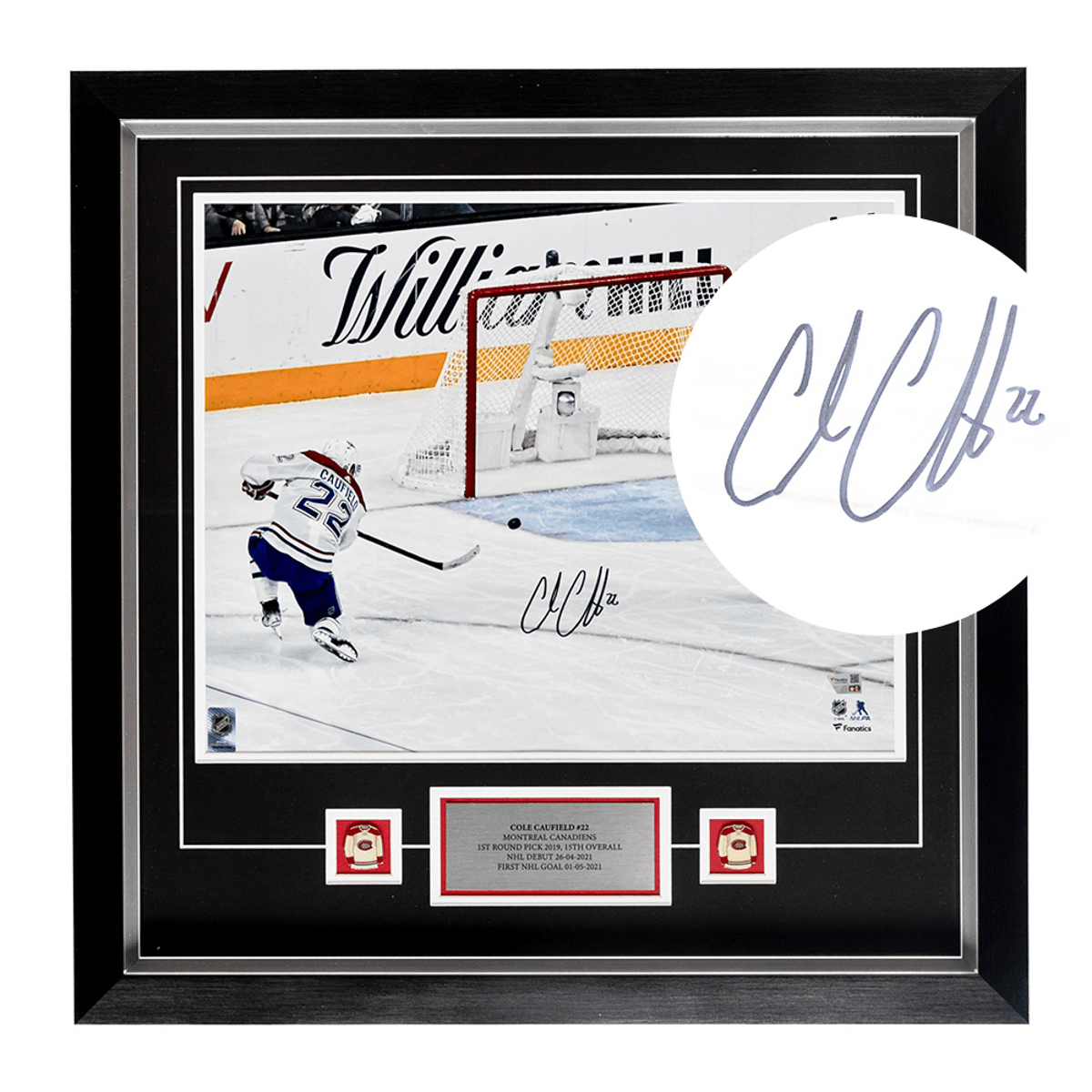 Cole Caufield Canadiens de Montréal - Photo Autographiée et Encadrée ...