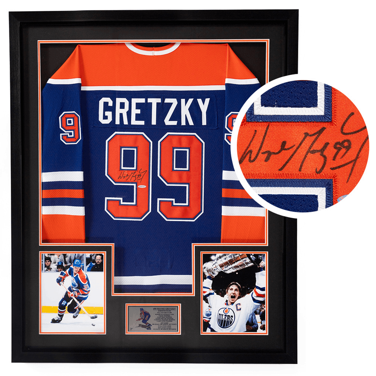 Wayne Gretzky Edmonton Oilers - Framed Signed Jersey Display (35” x 43 ...