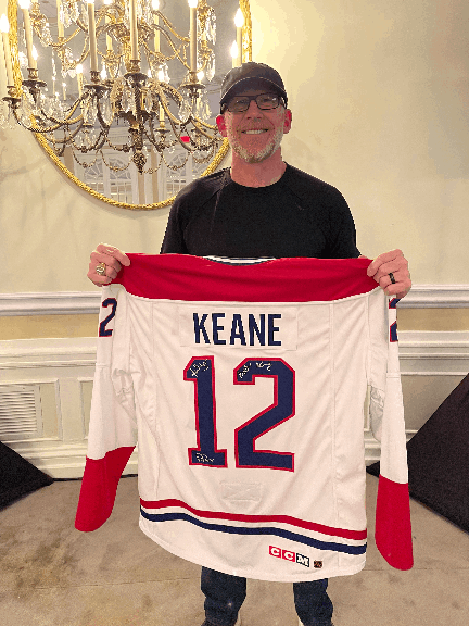 Mike Keane - Champion Coupe Stanley 1993 - Chandail Réplique Porté et ...
