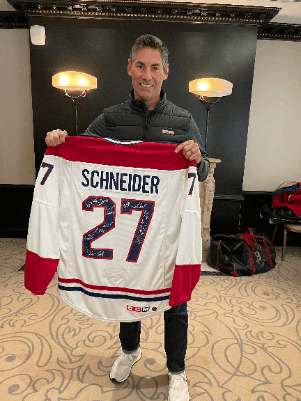 1993 Mathieu Schneider - Stanley Cup Champion - Worn and Signed Replica ...