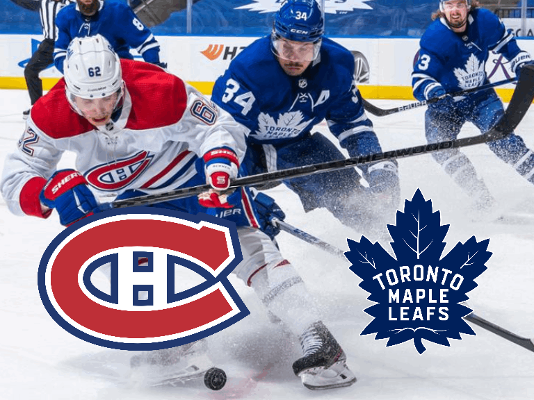 Frisson du hockey sur glace - 2 billets: Les Canadiens VS Toronto Maple ...
