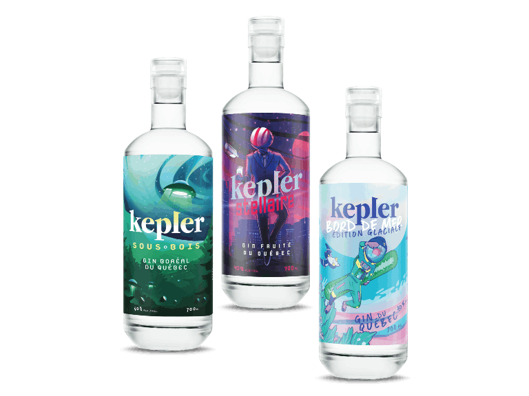 Ensemble cadeau Gins Kepler - Valeur 150 $ | Encan 2023 | Followmybid