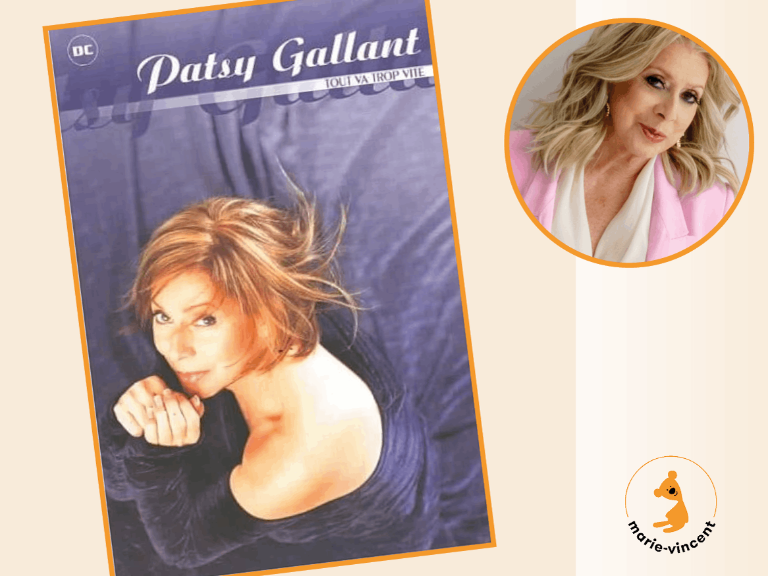 Affiche autographiée par Patsy Gallant (album Tout va trop vite) | Encan Marie-Vincent | Followmybid