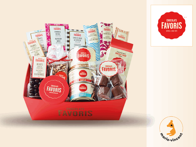 Panier-cadeau de Chocolats Favoris | Encan Marie-Vincent | Followmybid
