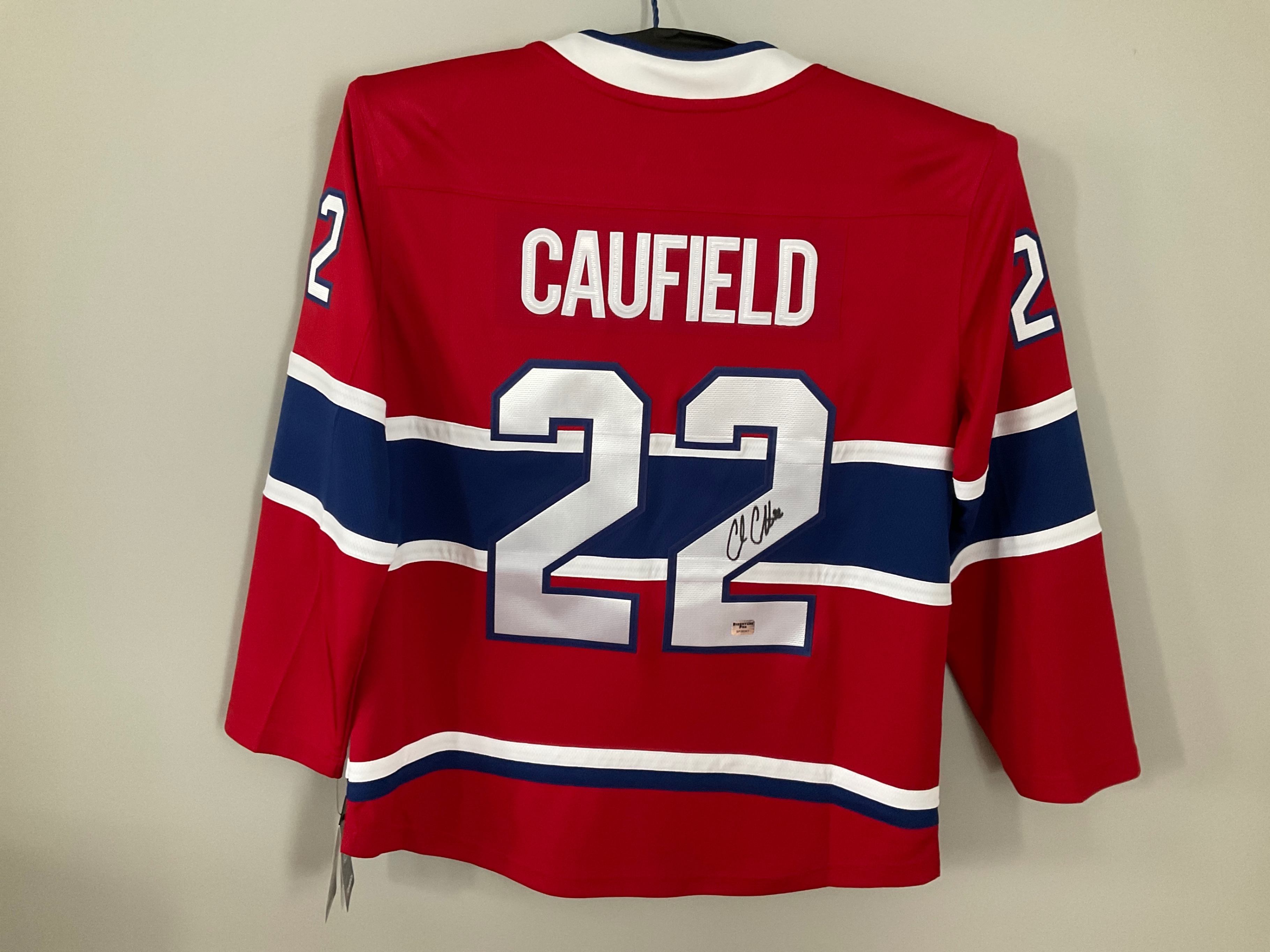Chandail de hockey des Canadiens de Montréal - #22 - Cole Caufield ...