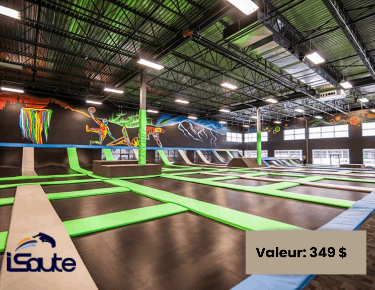 Forfait de fête Élite pour 10 sauteurs au iSaute, centre de trampoline ...