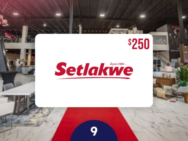 Carte-cadeau de 250$ chez Setlakwe | Collectif Drummond | Followmybid