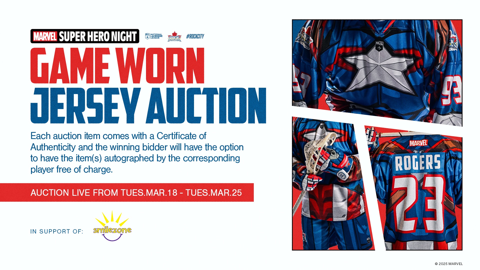 Home | Toronto Rock Marvel Super Hero™ Night Auction | Followmybid